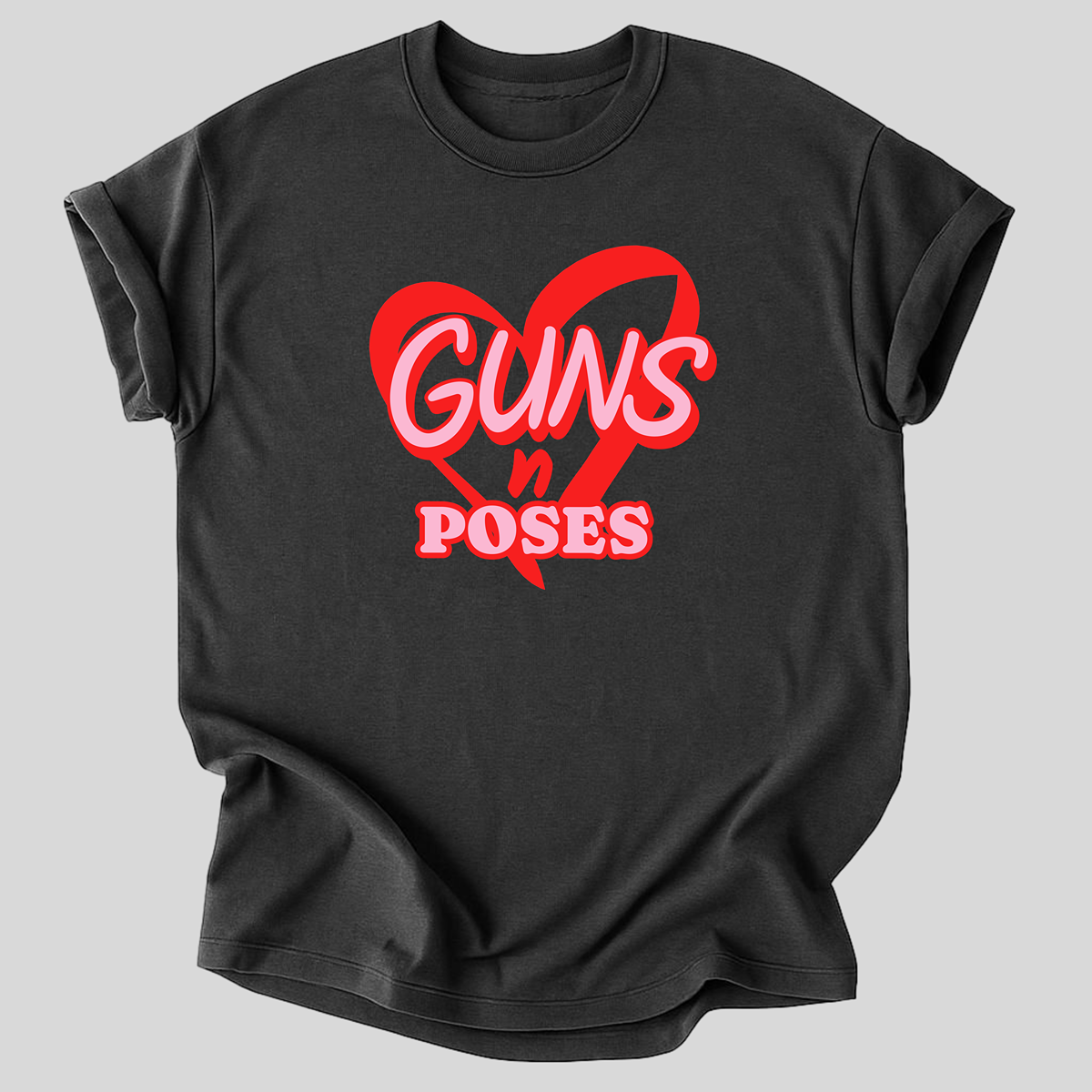 Guns N Poses Premium Cotton T Shirt — Heavy Petals